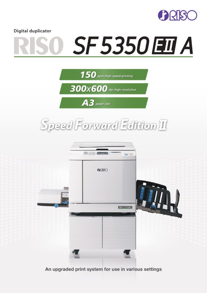 Riso Digital Duplicator SF 5350 – Konica Minolta Business